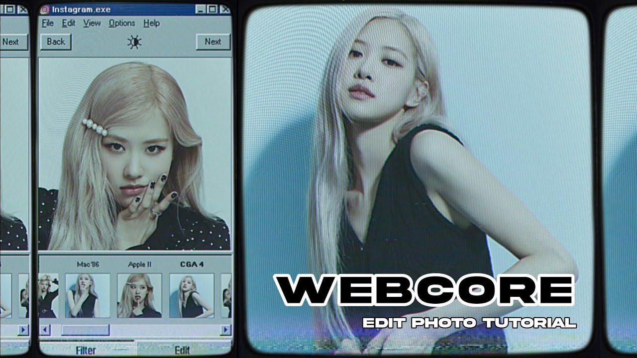 🖥️cara edit foto "webcore (vcr effect)" + free template .png - YouTube