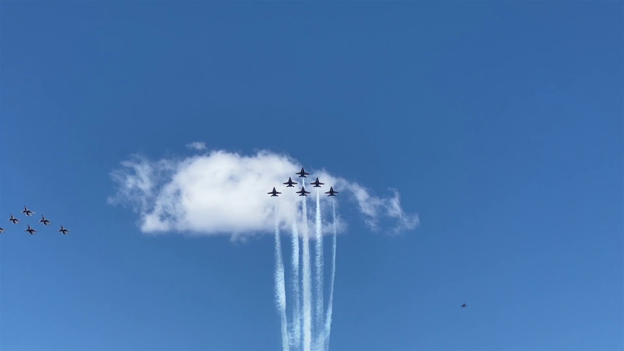 Blue Angel Fly Over with Courage Poem - YouTube