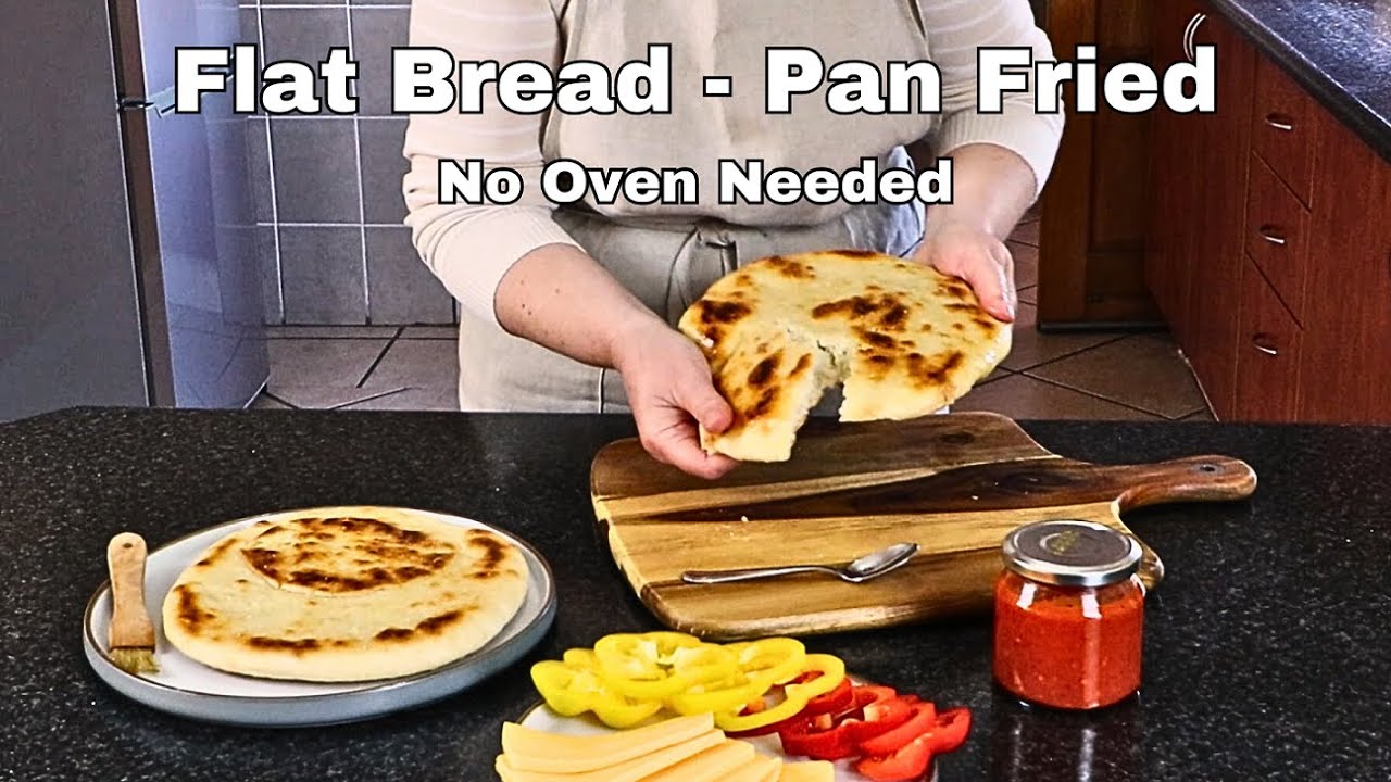 Flat Bread Cooked in a Pan - No Oven Needed - YouTube