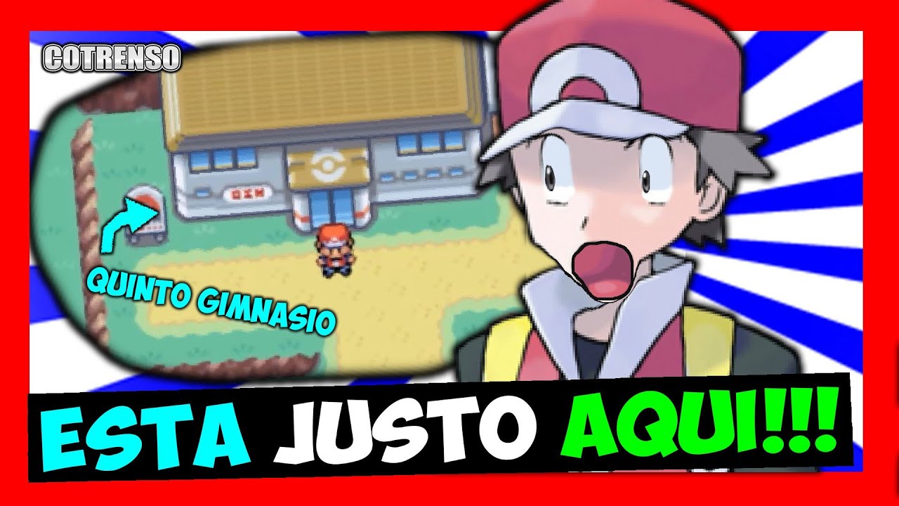 🔥 Como LLEGAR al QUINTO GIMNASIO en POKEMON ROJO FUEGO 2021 (RÁPIDO ...