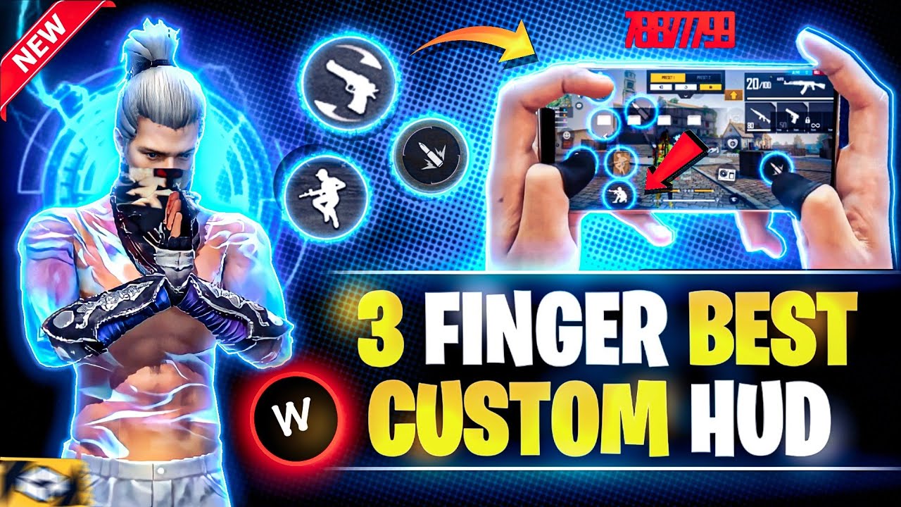 Top 5 Best 3 Finger Super Movment Custom Hud 2023😲| Fastest 3 Finger ...