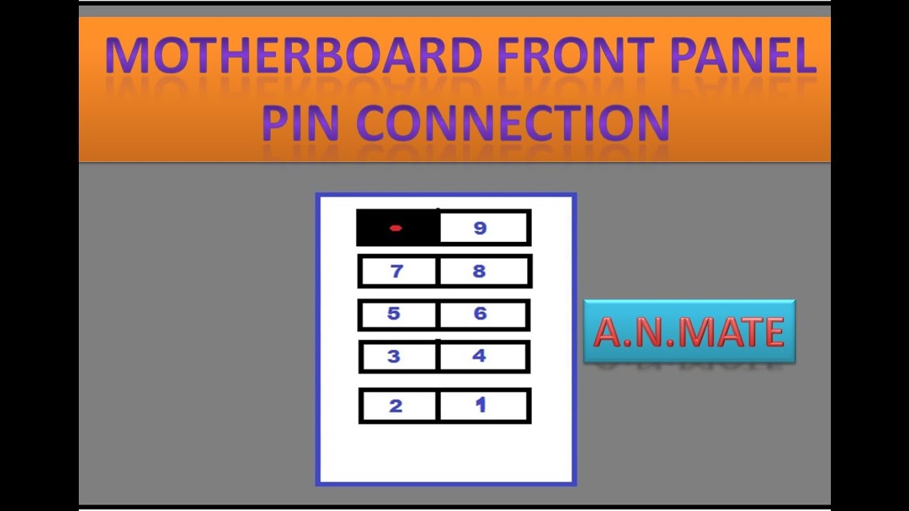 Motherboard Front Panel Pin Connection. - YouTube