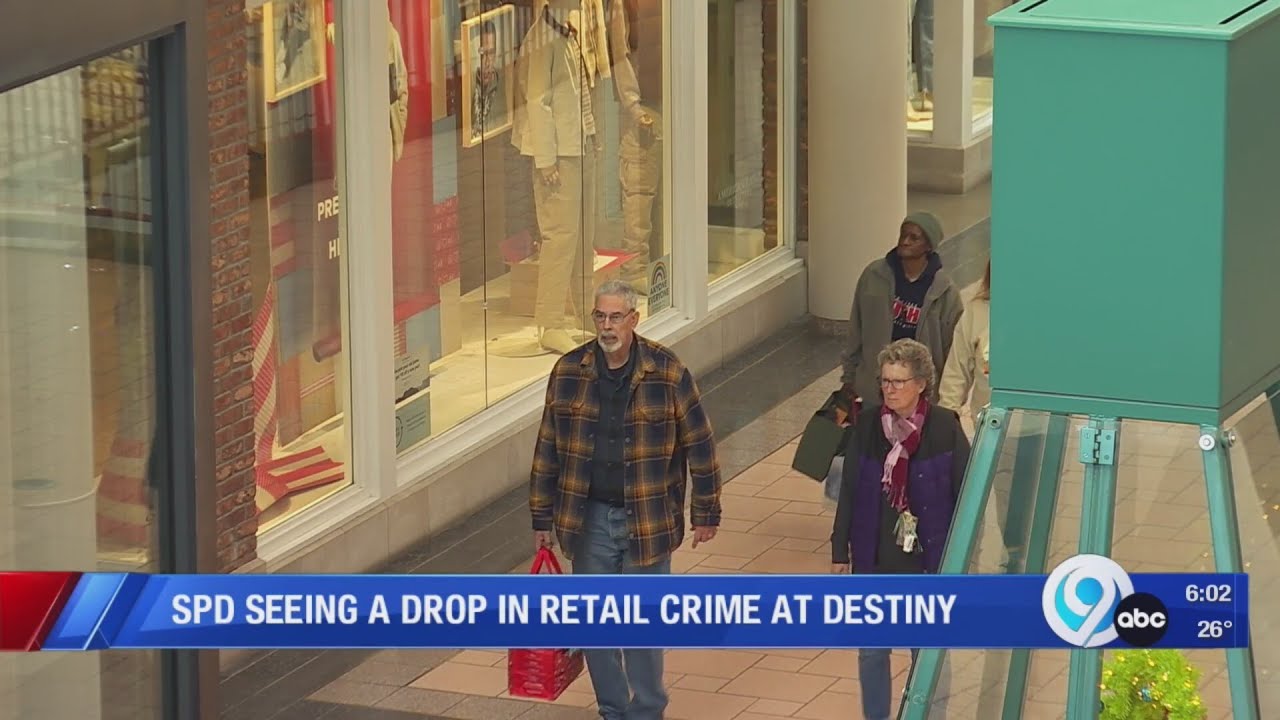 SPD seeing a drop in retail crime at Destiny USA - YouTube