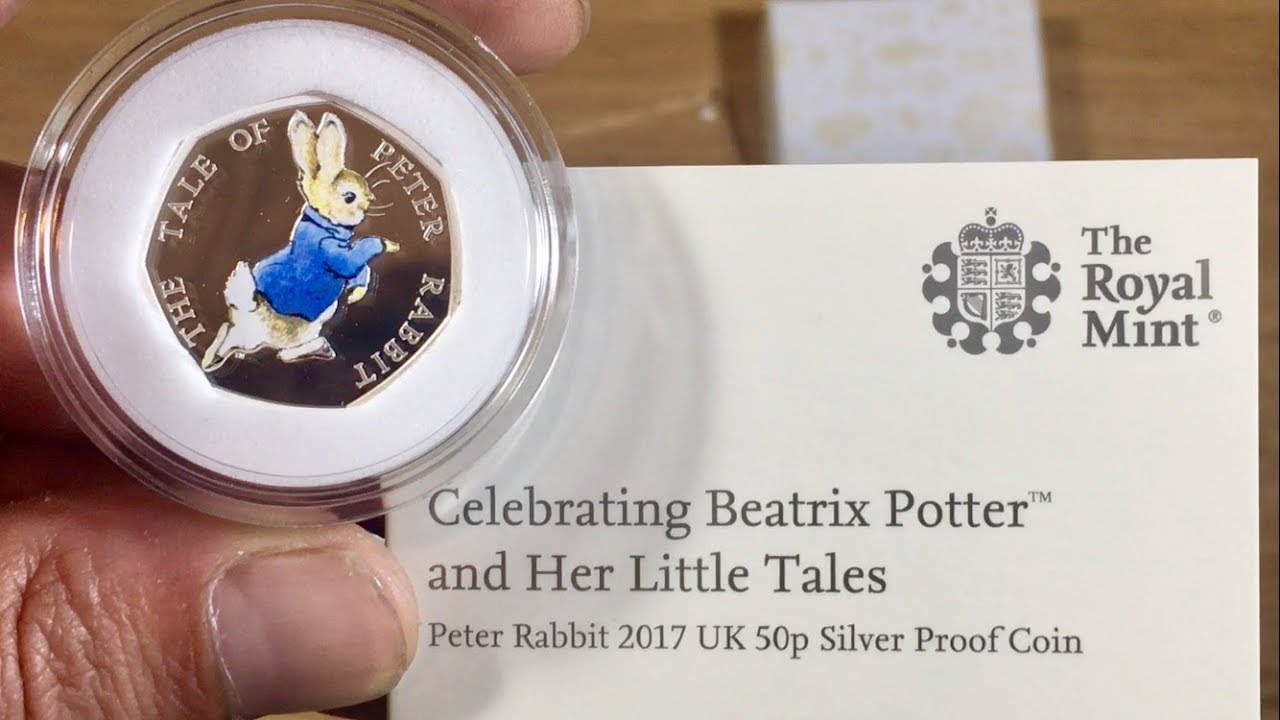 PETER RABBIT SILVER PROOF 50p || UNPACKAGING/UNBOXING 2017 (ROYAL MINT ...