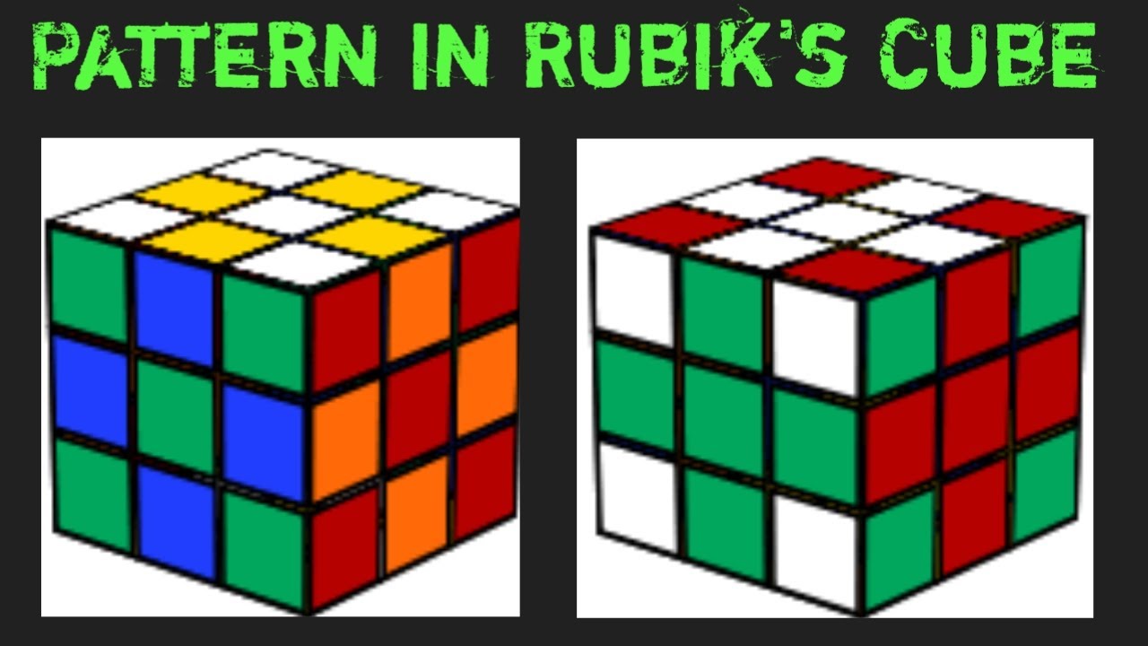 Rubiks cube patterns | Checks & Plus pattern | 3x3x3 - YouTube