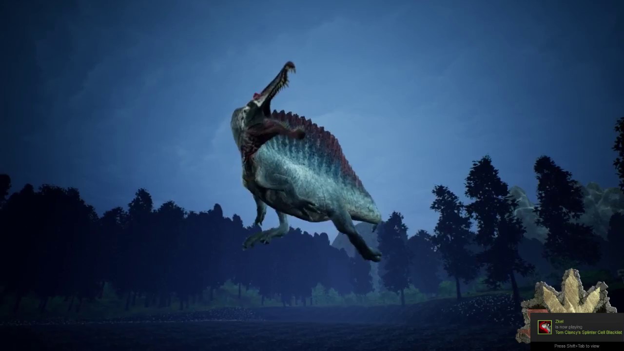 The Isle Spinosaurus playing at Twins - YouTube