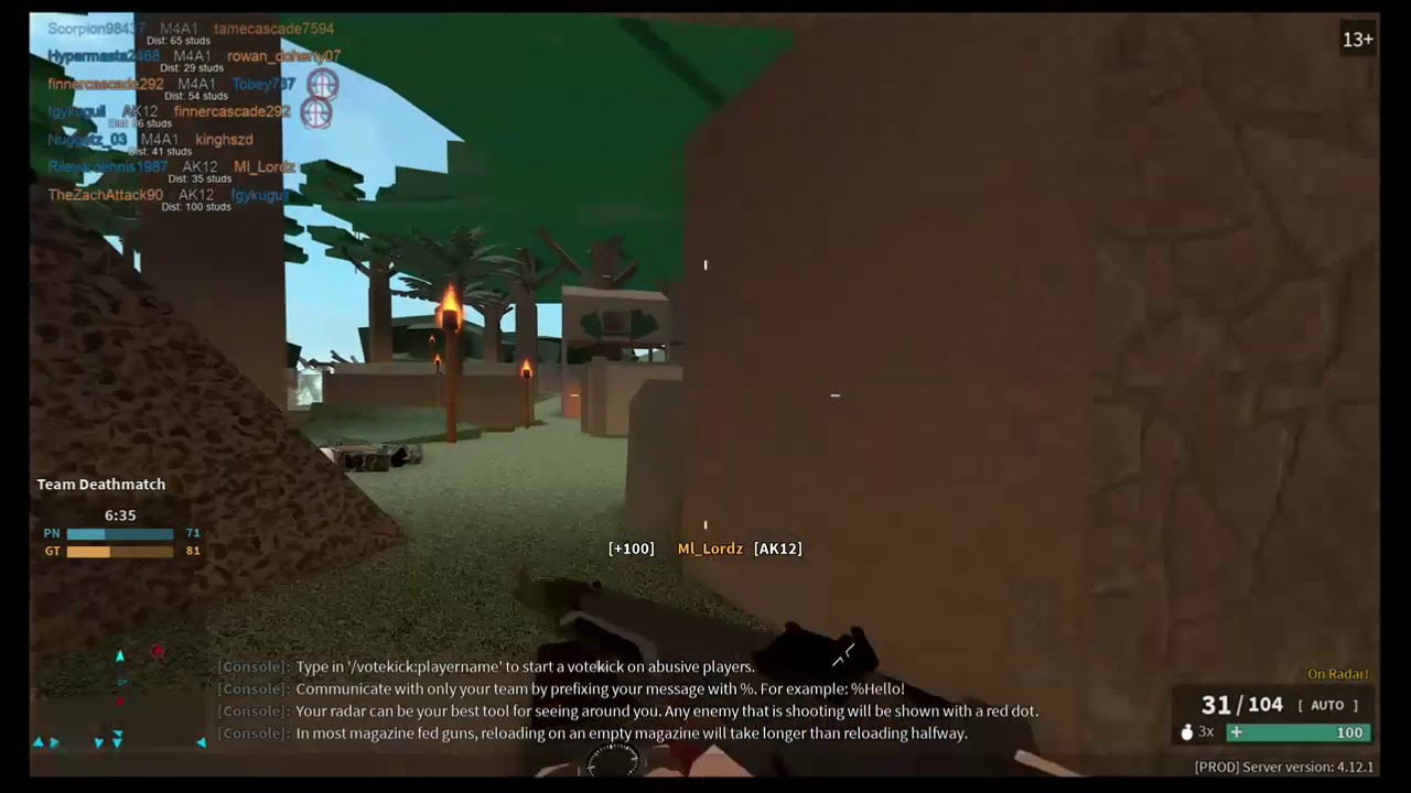 Roblox Phantom forces 4 kill streak - YouTube
