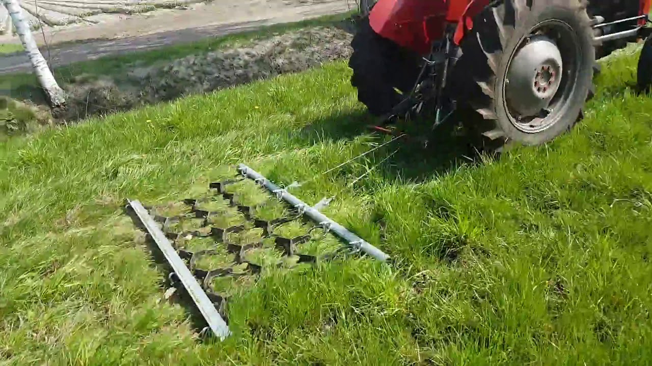 weidesleep speciaal voor quad en zitmaaier - YouTube