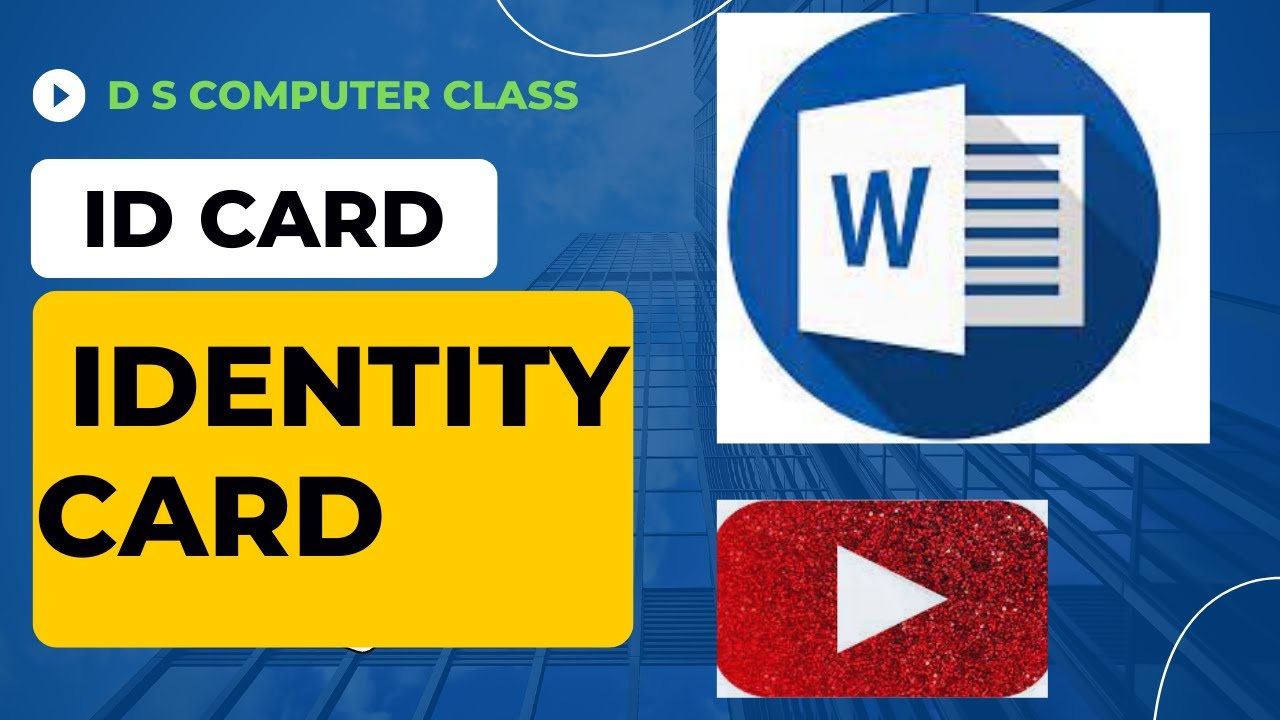 M S WORD ME IDENTITY CARD BANANA # IDENTITY CARD # I D CARD # LABLE USE ...