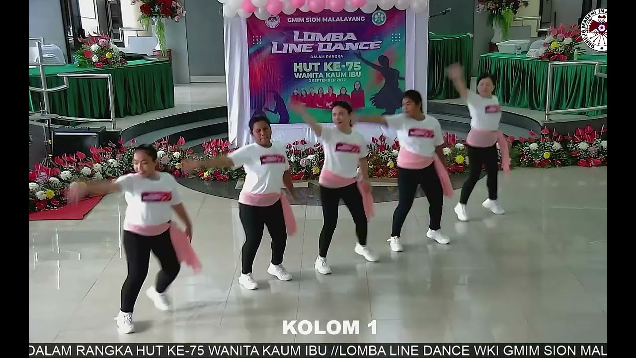 LOMBA LINE DANCE WKI GMIM SION MALALAYANG KOLOM 1. - YouTube
