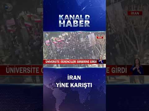 İran'da Bu Kez Okullar Karıştı! Üniversite Öğrencileri Birbirine Girdi