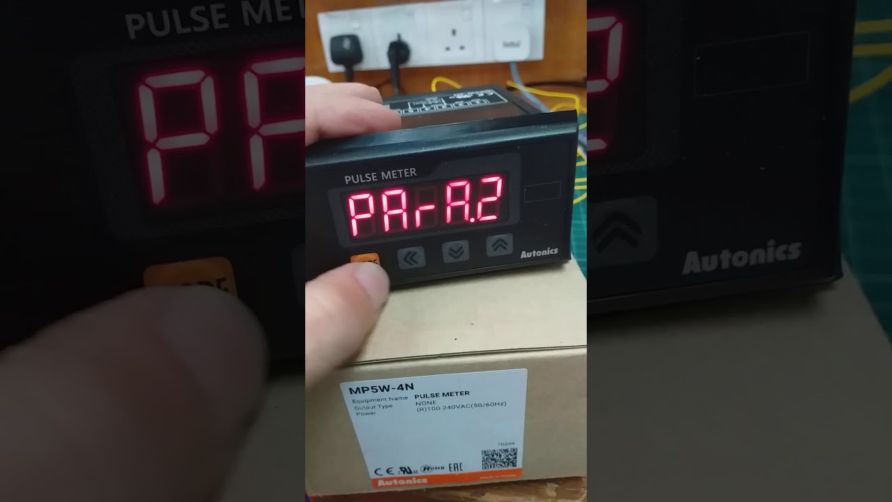 AUTONICS MP5 SERIES ( RPM MEASURE) PRESENT VALUE 360 RPM - YouTube