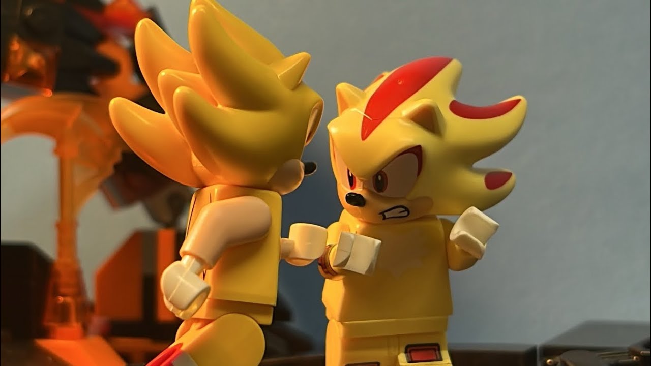 Super Shadow vs. Super Sonic FIGHT in LEGO | Sonic 3 - YouTube