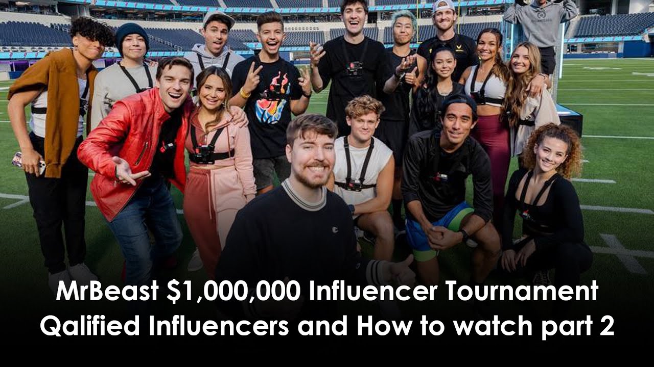 MrBeast $1,000,000 Influencer Tournament Qalified Influencers and How ...