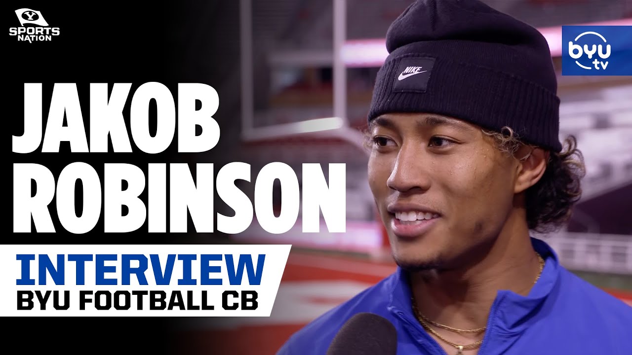 Jakob Robinson and BYU defense shuts Utah down in the 2nd half - YouTube