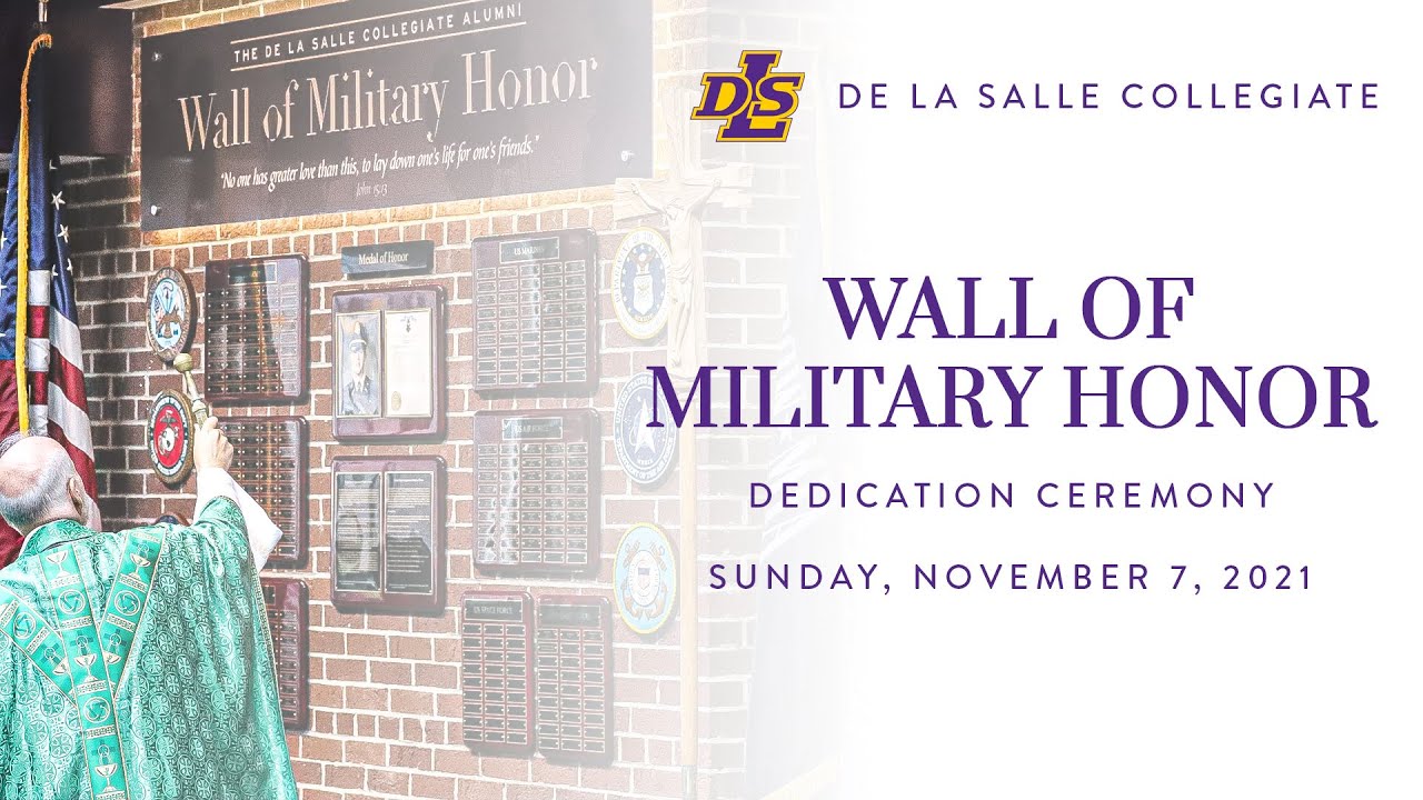 Military Wall Dedication Ceremony - YouTube