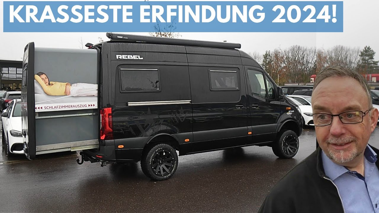 KRASSESTE WOHNMOBIL ERFINDUNG 2024! StarVan 2024 MIT 2,1M Längsbett im ...