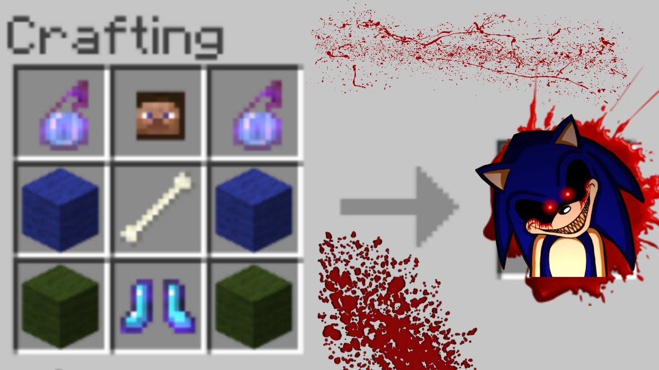 I FOUND Sonic.exe in Minecraft Pocket Edition (Sonic.exe Addon Map ...