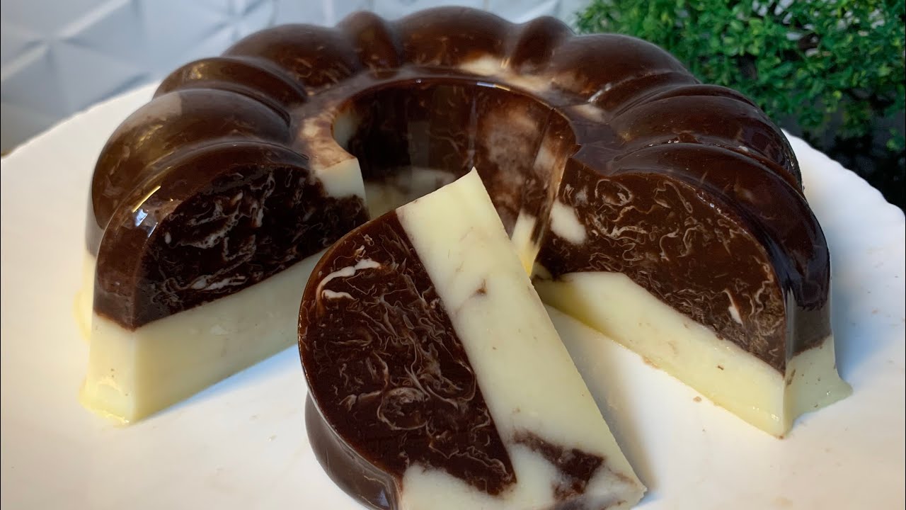 Puding marmer coklat susu super segeerrr - YouTube