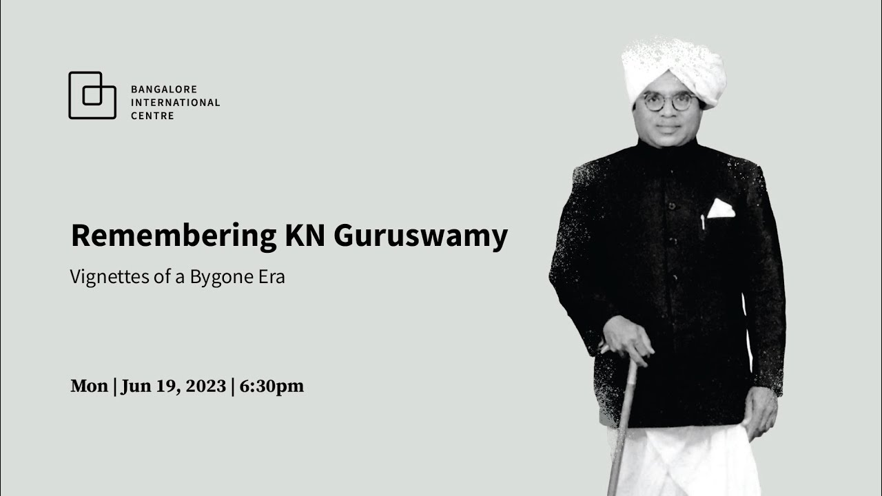 Remembering KN Guruswamy - YouTube