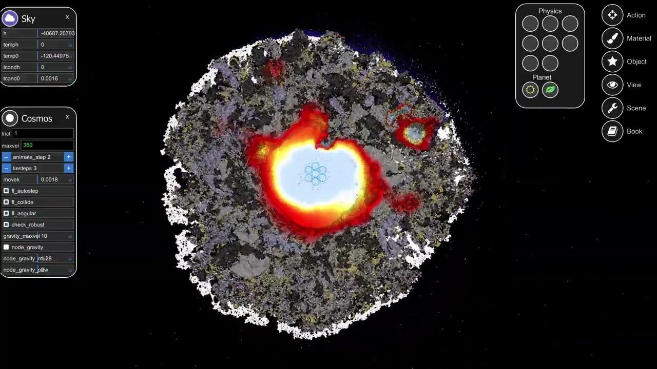 Space Simulation Toolkit - planet sim magnetic subduction experiment ...