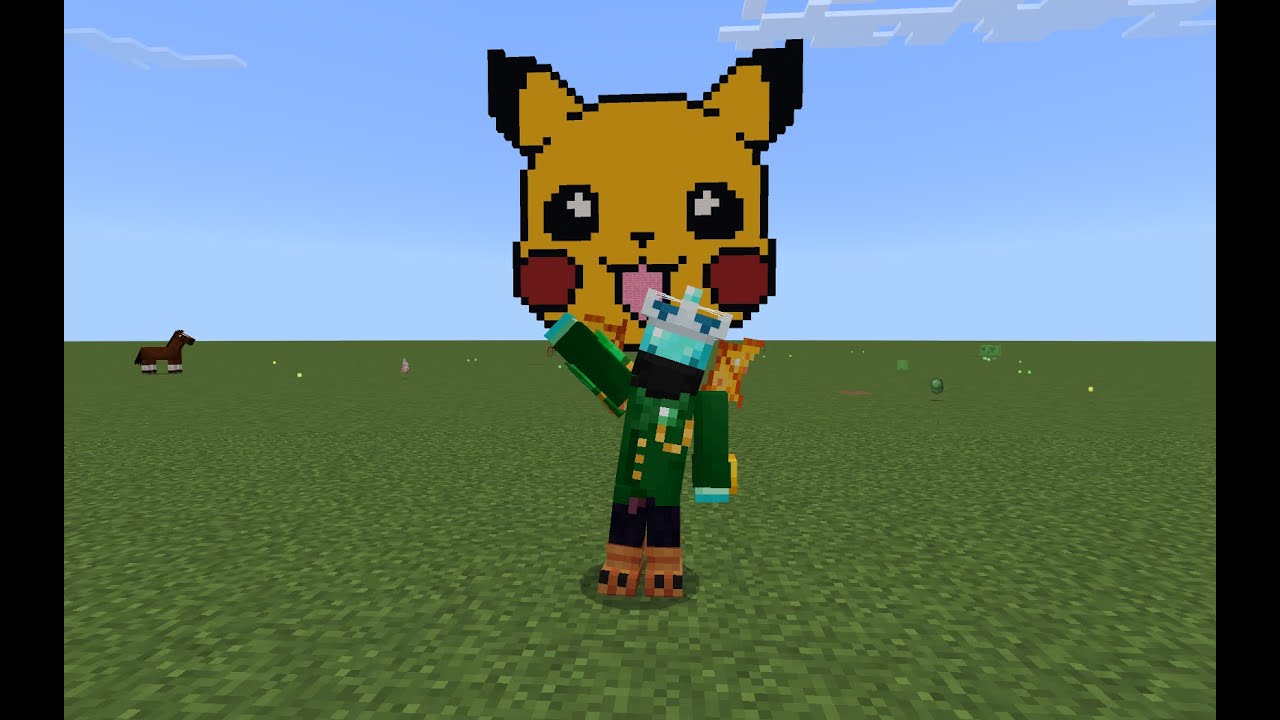 Como hacer a pikachu en minecraft! - YouTube