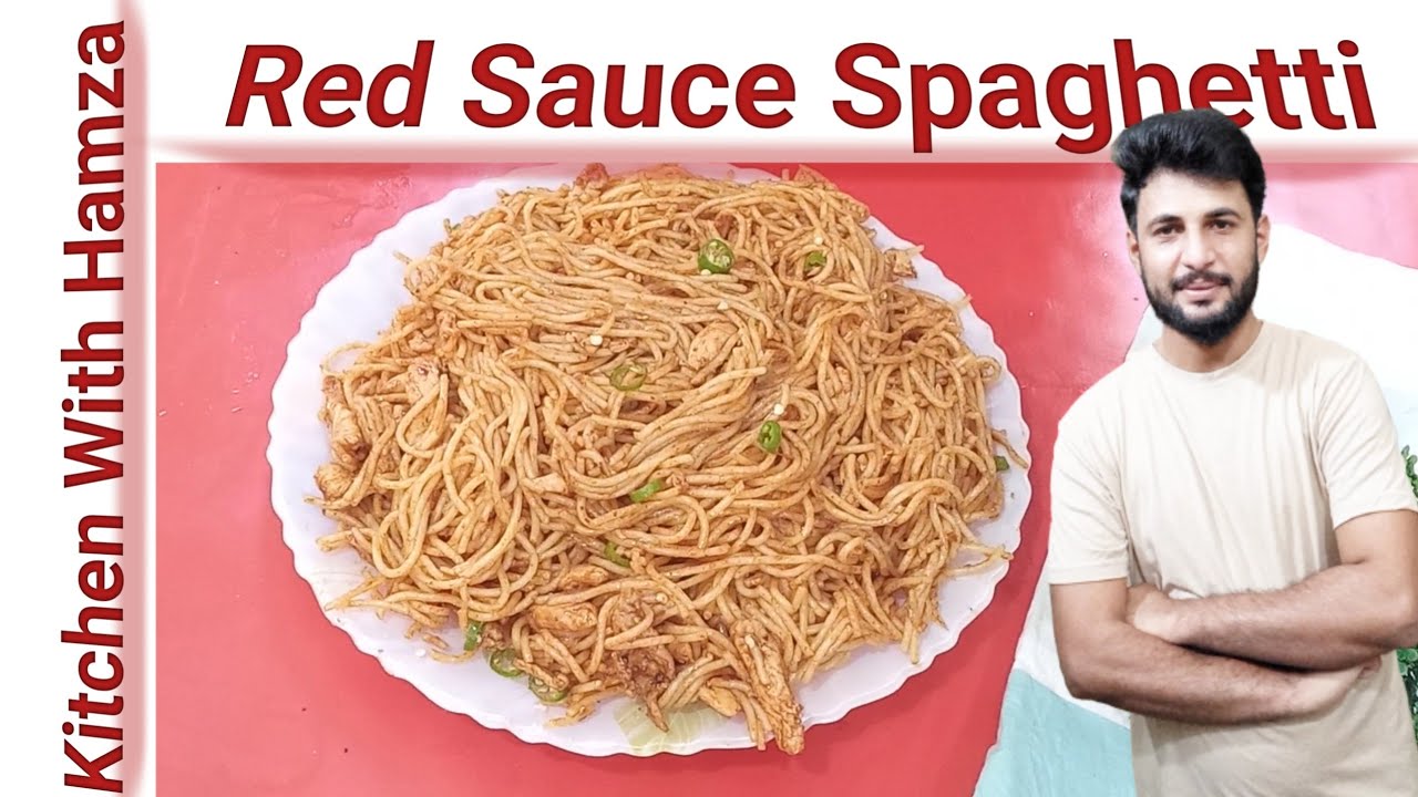 Red Sauce Spaghetti Recipe By Kitchen With Hamza - YouTube