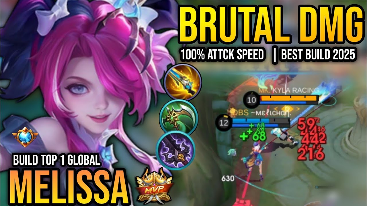 MELISSA BEST BUILD 2025 | BUILD TOP 1 GLOBAL MELISSA GAMEPLAY | MOBILE ...