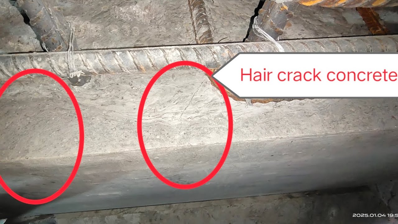 Concrete of hair crack in Building construction site || Building ...