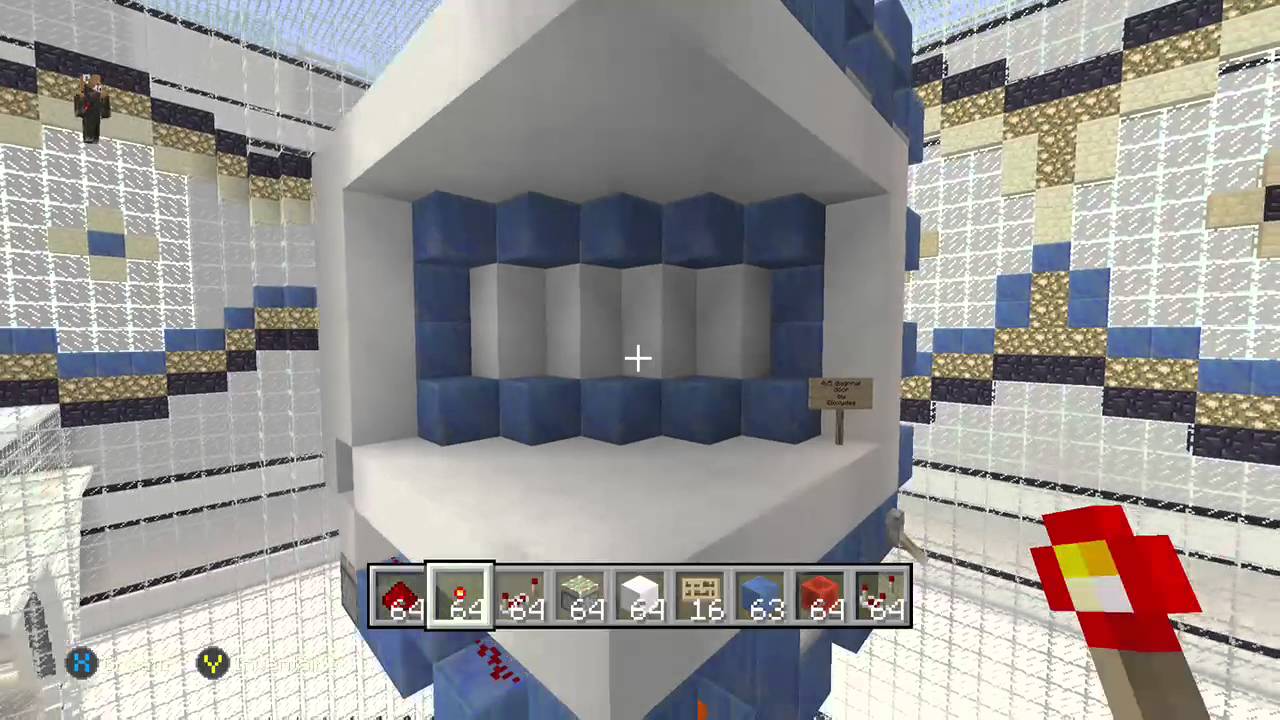 Minecraft : 4x5 diagonal door - YouTube