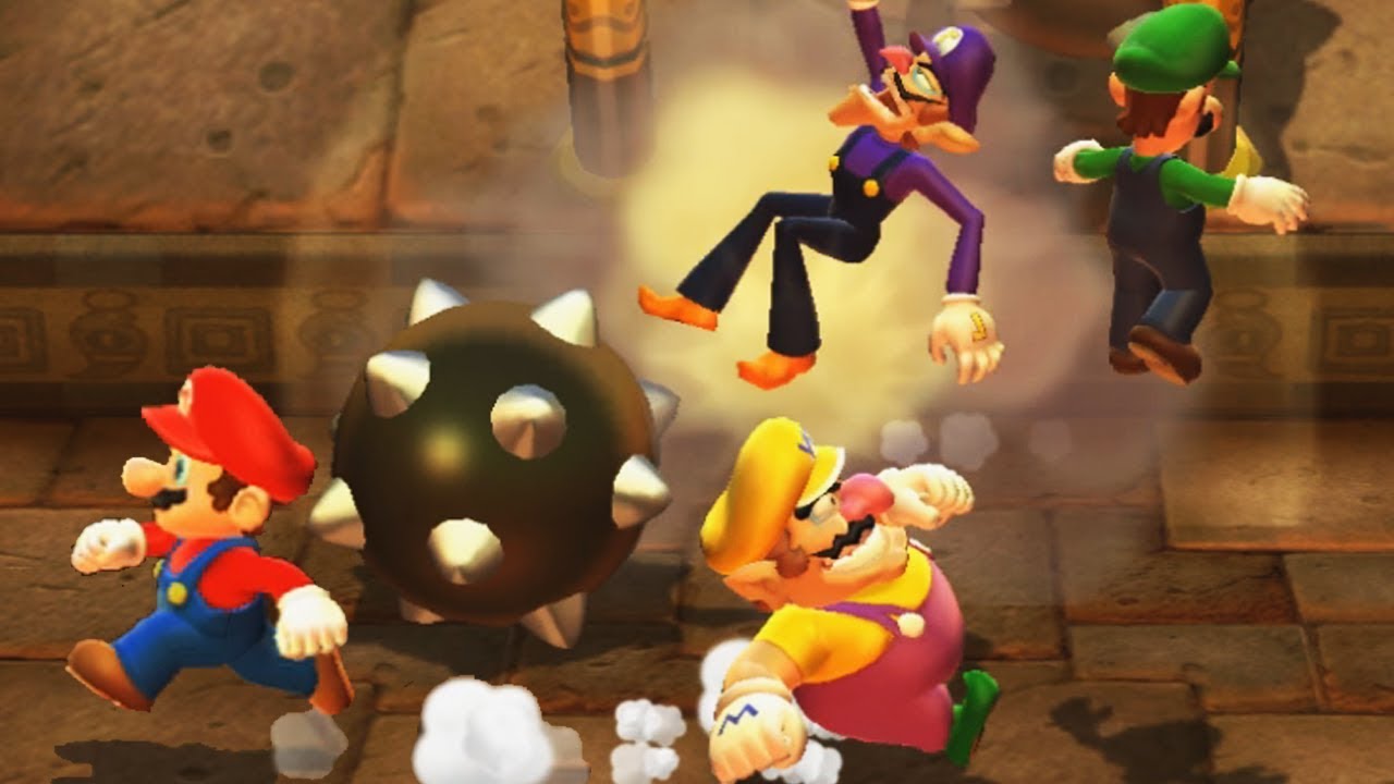 Mario Party 9 Minigames - Tumble Temple - YouTube