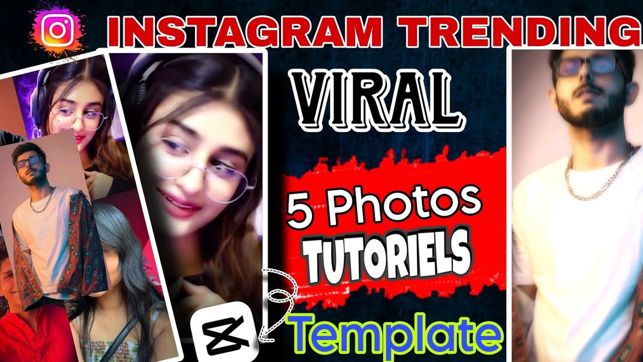Trending Video editing Tutorial | Capcut template link | 5-5 photo ...