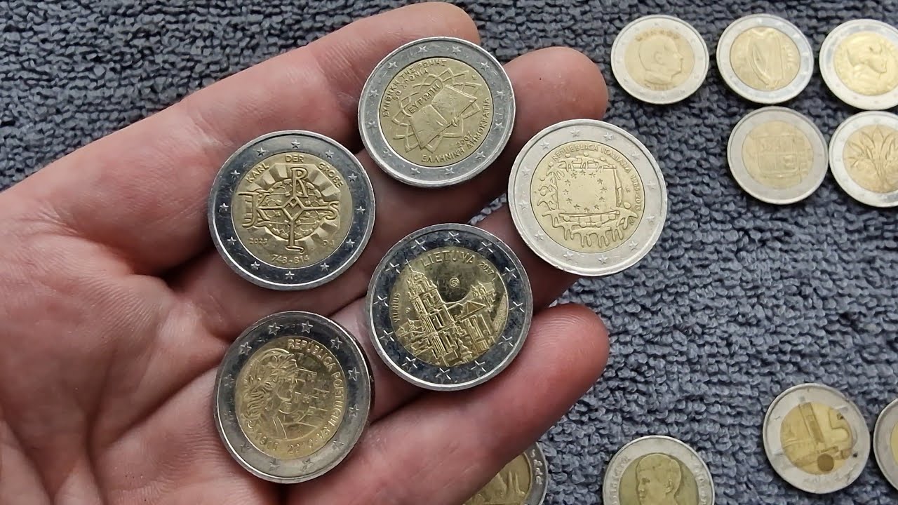 1000€ 2 euro coin Hunt, Collectable Rare coins. Found & Saved! - YouTube