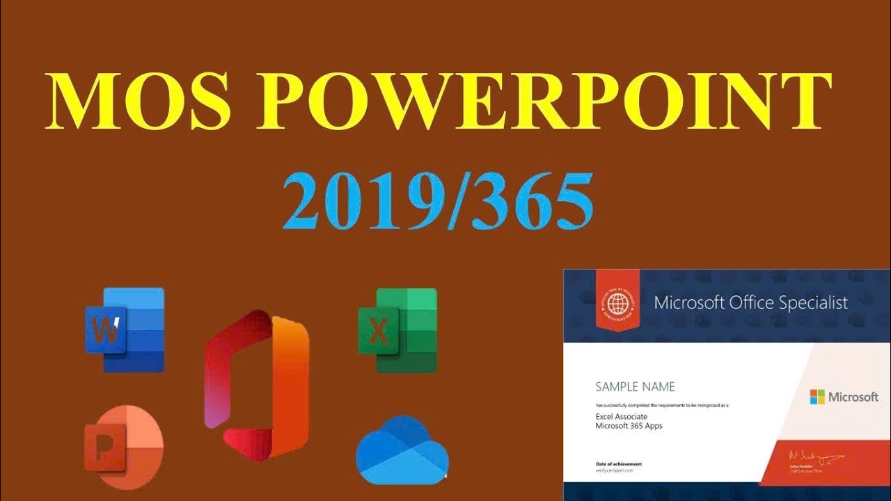 Mos PowerPoint 2019/365 - Project 7 (Pass 100%) - YouTube