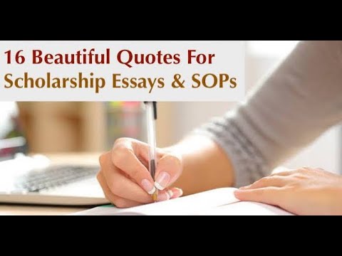 16 Quotes / Phrases for Scholarship Essays, SOPs and writing Tasks ...