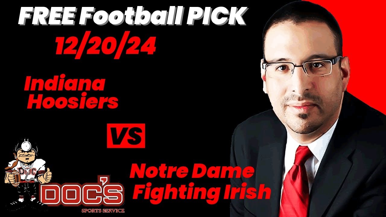 Free Football Pick Indiana Hoosiers vs Notre Dame Fighting Irish , 12 ...