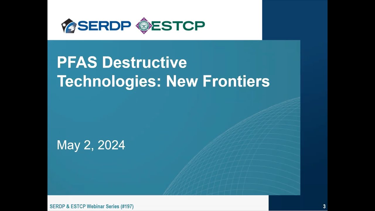 Advances in PFAS Destructive Technologies - YouTube