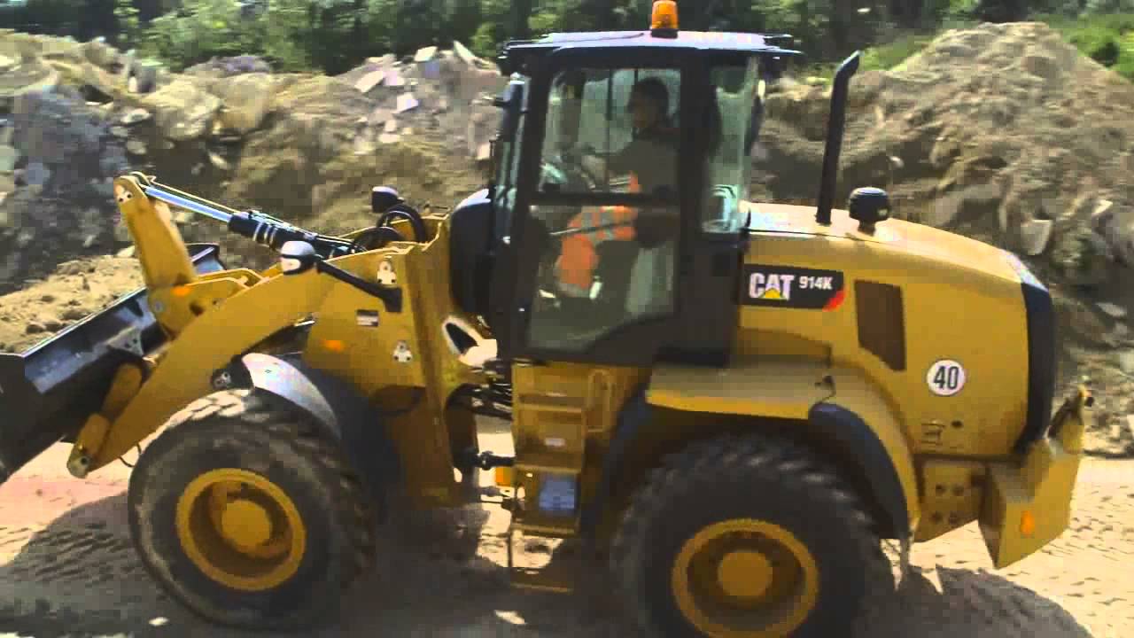 Cat® 910K and 914K Compact Wheel Loaders at Work - YouTube