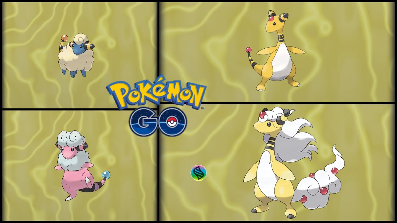 Pokemon Go: Evolving Mareep into Flaaffy & Ampharos And Mega Ampharos ...
