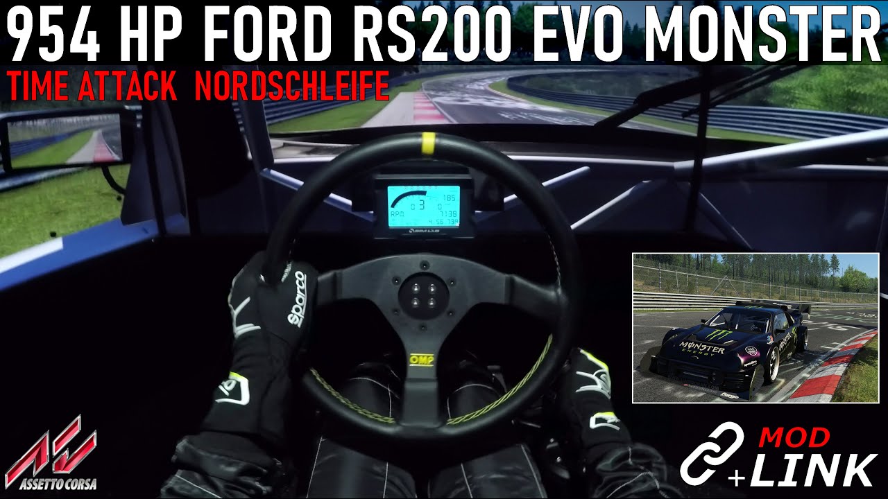 954 HP Ford RS200 Evo Time Attack Monster Onboard at Nordschleife ...
