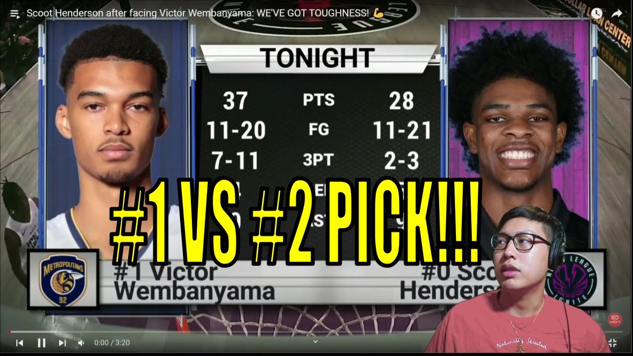 VICTOR WEMBANYAMA VS SCOOT HENDERSON! | THE FUTURE OF THE NBA IS IN ...
