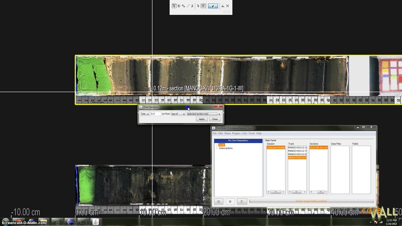 CoreWall Corelyzer Tutorial 3 - Manipulating Core Imagery - YouTube