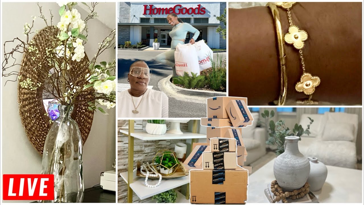 FIRST LIVE : AMAZON TARGET HOME GOODS HAUL OF 2023 ft NICK&NADINE # ...