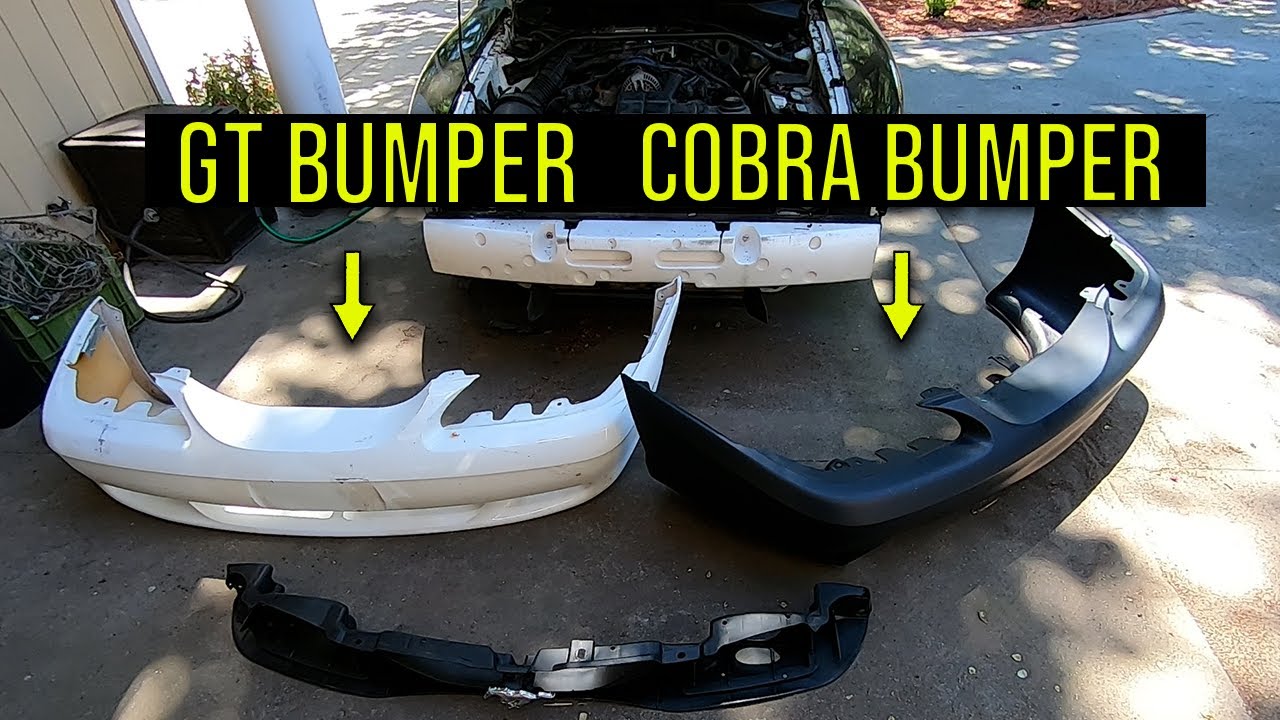 Mustang GT to Cobra Bumper Conversion SN95 - YouTube