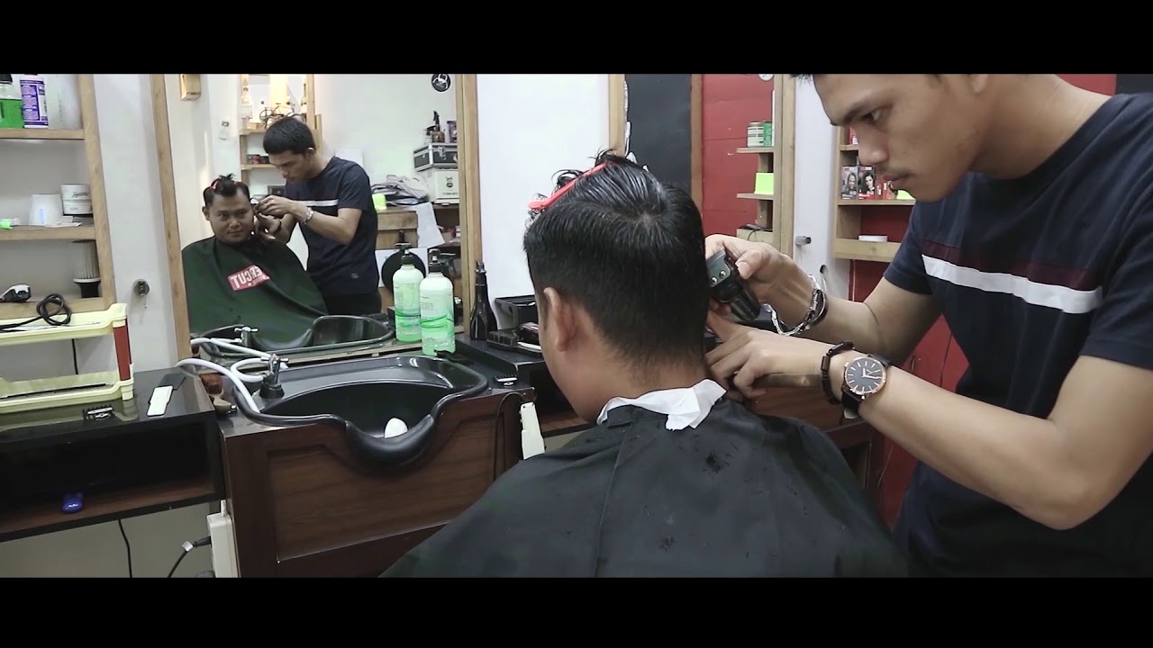 Potong Rambut Barbershop keren | Kota Pangkal Pinang - YouTube
