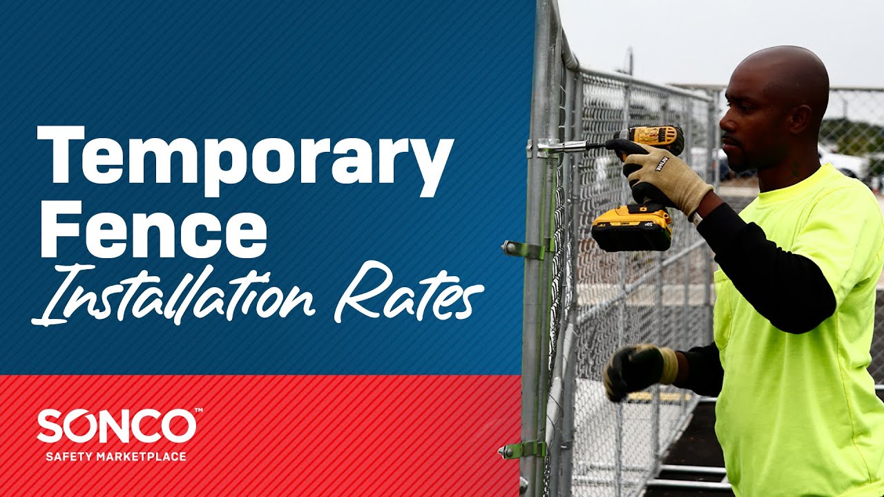 Temporary Fence installation rates | SONCO - YouTube