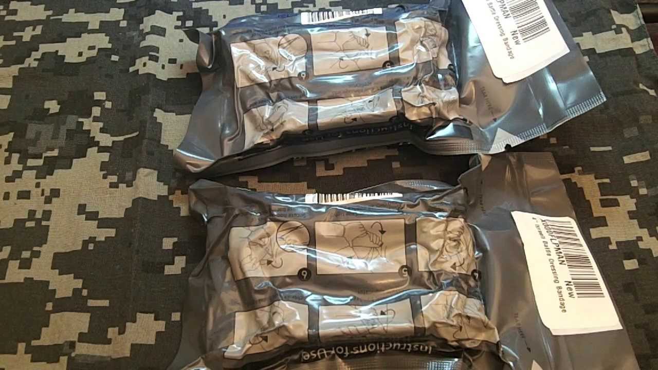 Israeli 4 inch Battle Dressing - YouTube