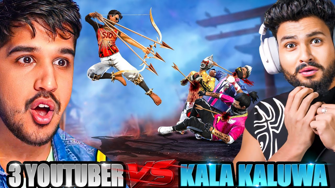 BIGGEST 3 V BADGE VS KALA KALUWA 😱 in BR Rank Show Me Emote S1,S2 😤 आजा ...