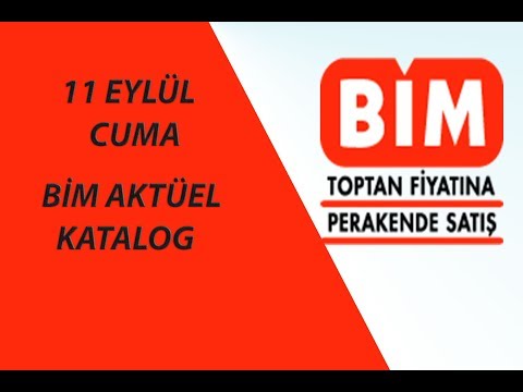 BİM 11 EYLÜL 2018 CUMA AKTUEL URUNLER KATALOĞU