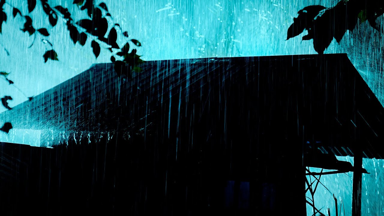 Night Storm Rain - Heavy Rain & Strong Thunder Sounds for Sleeping ...